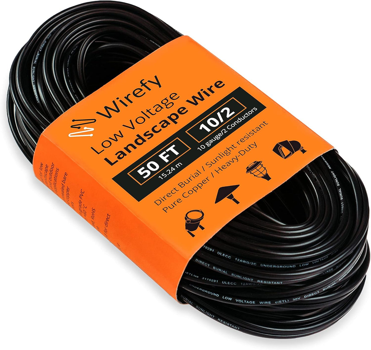 Wirefy Multi-size Low Voltage Landscape Lighting Wire - Outdoor Direct